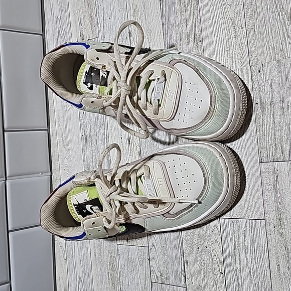 Nike | Shoes | Nike Air Force Shadow Se Pixel Swoosh Barely Green Women ...